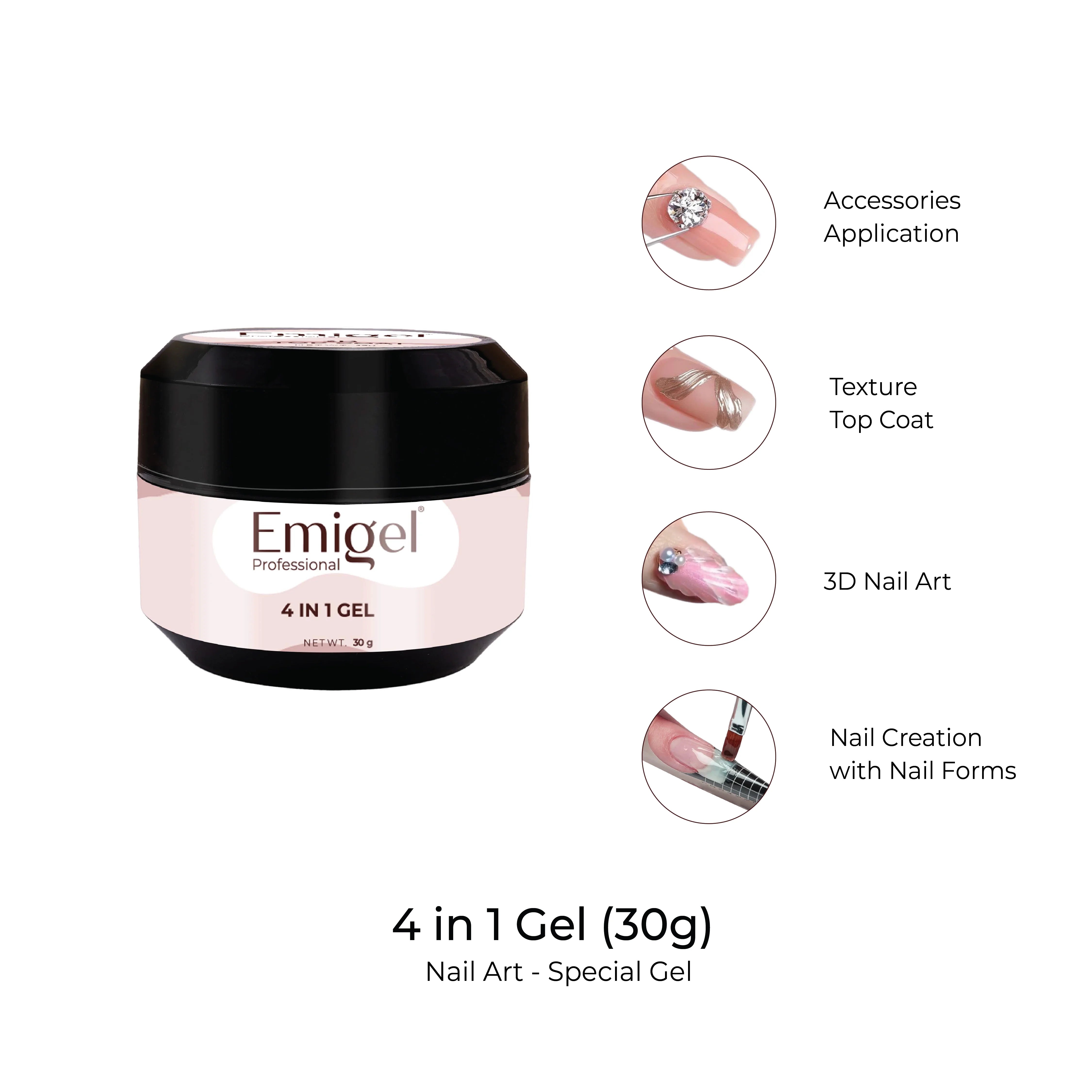 Emigel - 4 in 1 Gel – Emigel Professional - Nail Art & Extensions